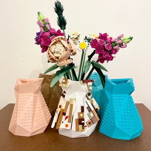 Lego Compatible Bouquet Vase caroline - Etsy