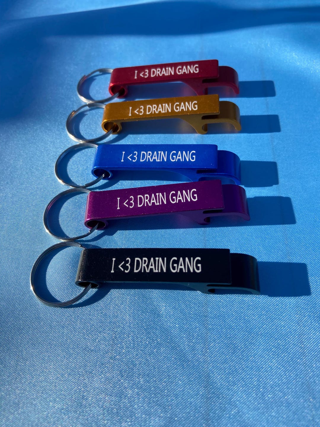 DRAIN GANG Bottle Opener Keychain 5 Color Options - Etsy