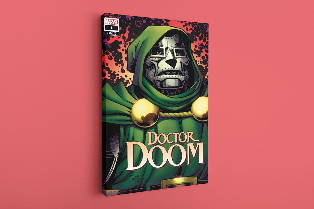Dr Doom Canvas, No:1 Edition, Super Heroes Canvas, Vertical Canvas Art ...
