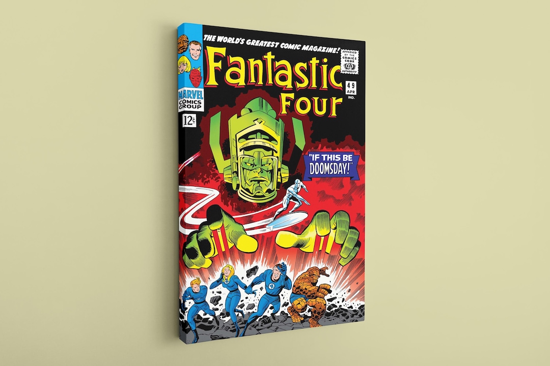 Comic Cover Canvas,amazing Fantastic Four Canvas, Süper Hero Art,super ...