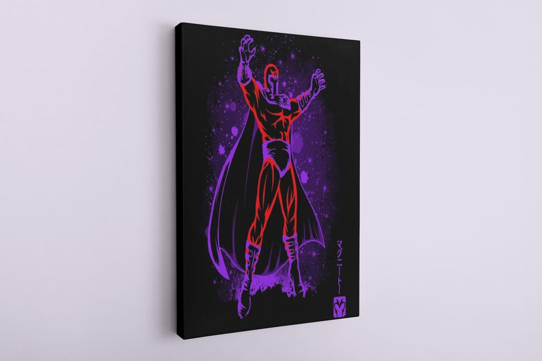 Magneto Comic Art Canvas Print: X-men Wall Decor - Etsy