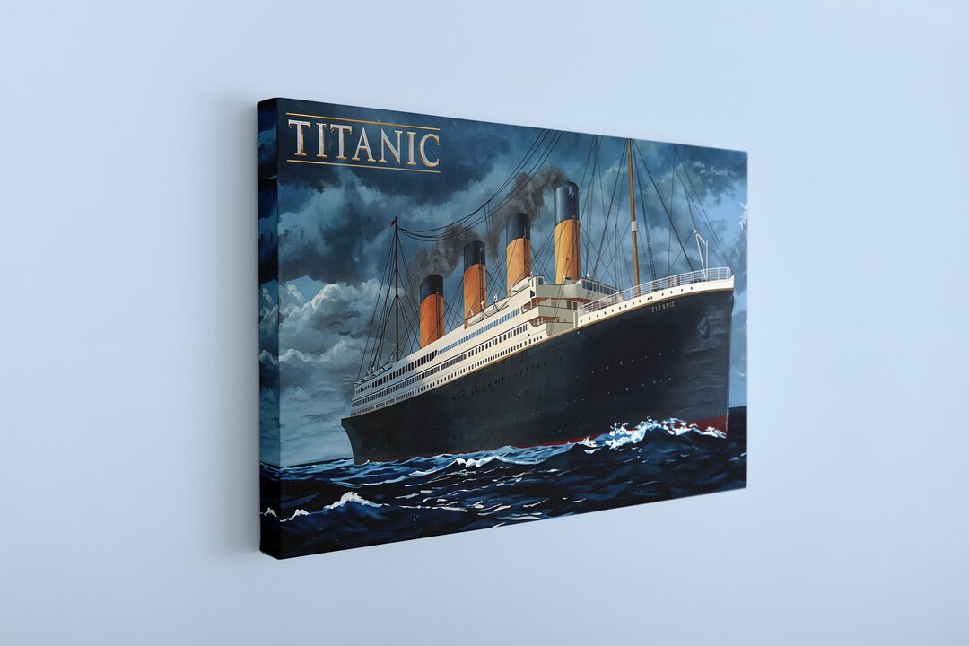 Titanic Canvas,titanic Night View, Titanic Ship Wall Décor,titanic Ship ...