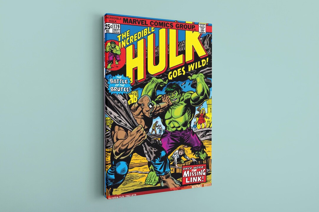 Hulk Canvas,super Heroes Multi-color Wall Art,hulk Canvas Art,comic Art ...