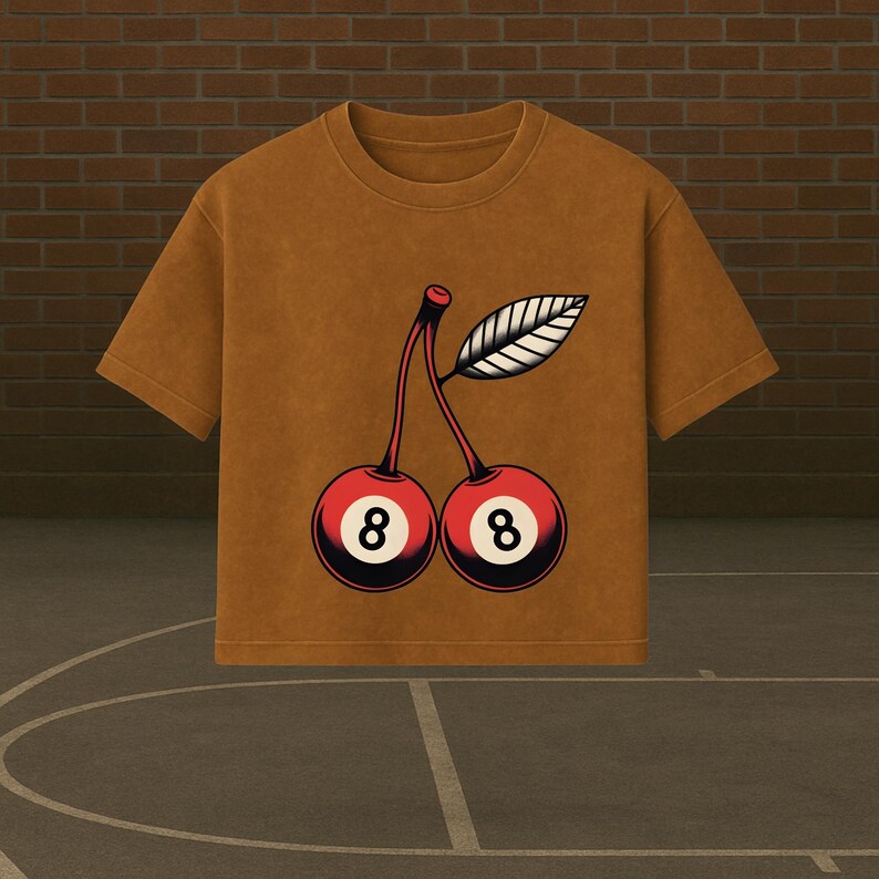 8 Ball Cherry Tattoo Clipart: Retro Billiard Fruit Design (PNG JPG) - Etsy