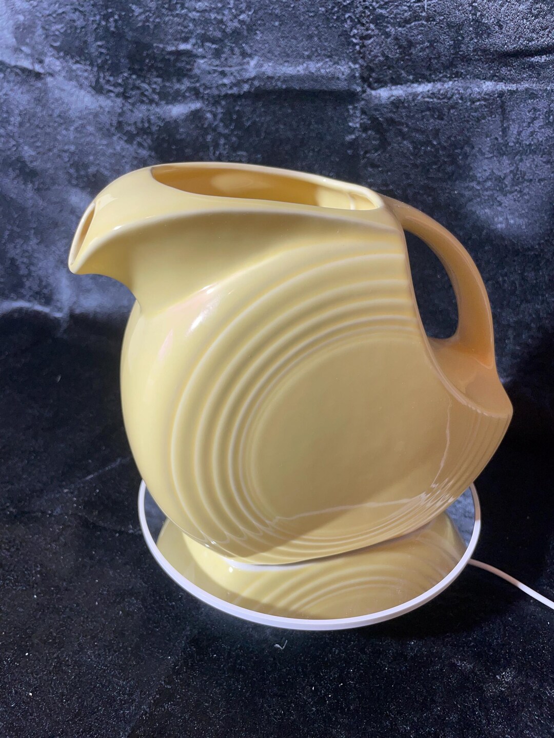 Vintage Light Yellow Fiestaware Pitcher - Etsy