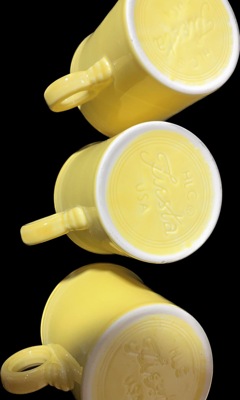Fiesta Ware Yellow Set - Etsy