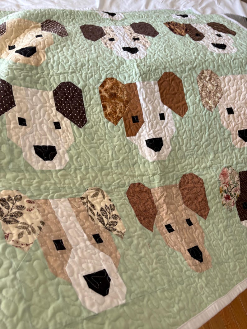 Handmade the Puppies Baby Quilt - Etsy