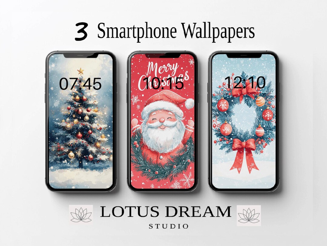Christmas Wallpapers for iPhone and Android, Phones Home Lockscreen ...