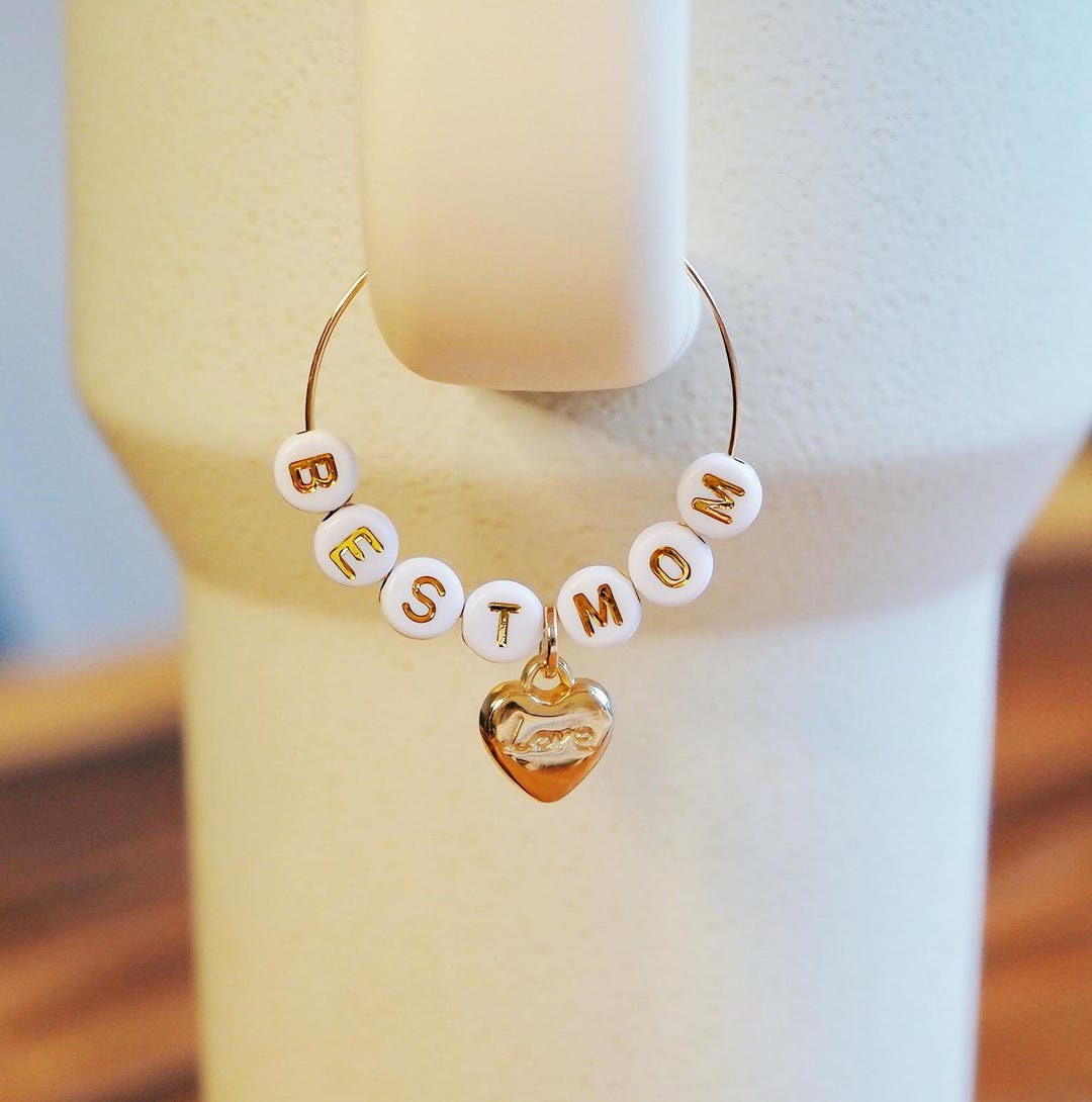 Personalized Tumbler Charm: Love-themed Drinkware Accessory - Etsy