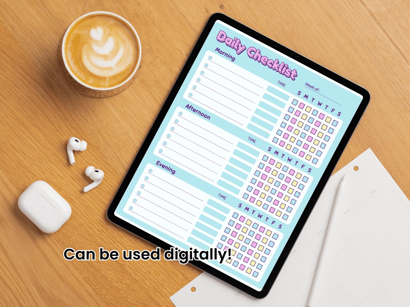 Printable Daily Checklist, Daily Routine, Daily Task Planner, Task ...