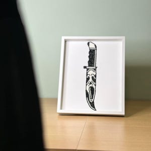 Crystal Rhinestone Ghostface scream Canvas Art - Etsy