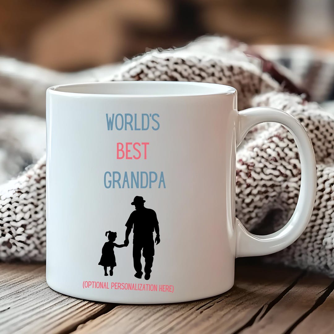 Customizable Best Grandpa Mug - Personalized Grandpa Mug - Grandpa and ...