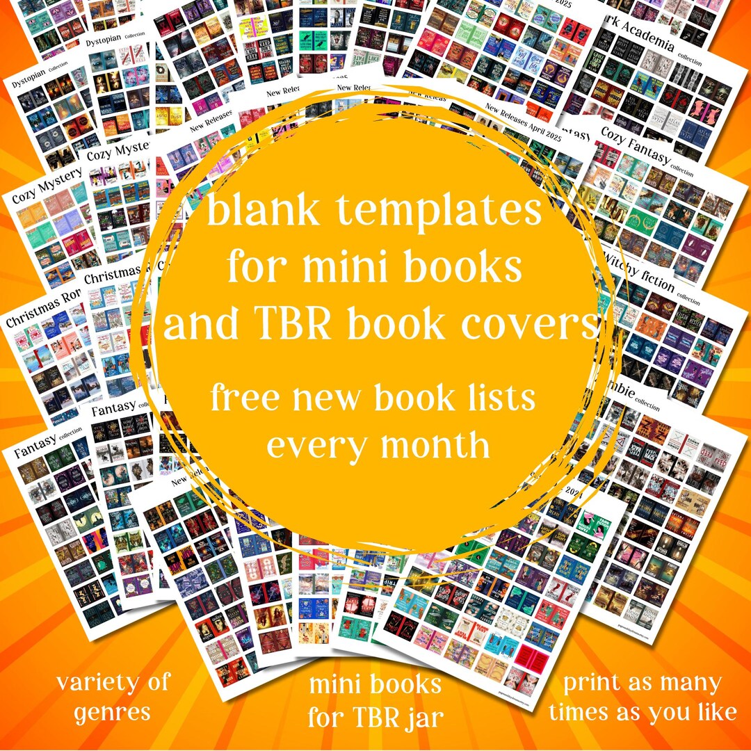 ALL ACCESS Mini Book Templates, Printable Pdf for Booktok TBR Jar ...