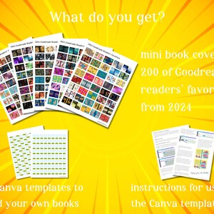 2024 Readers' Favorites 200 Mini Book Covers, Printable Pdf for Booktok ...