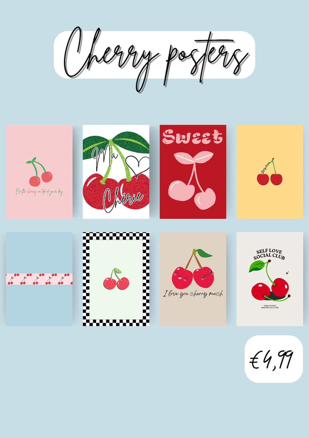Cherry Posters - Etsy
