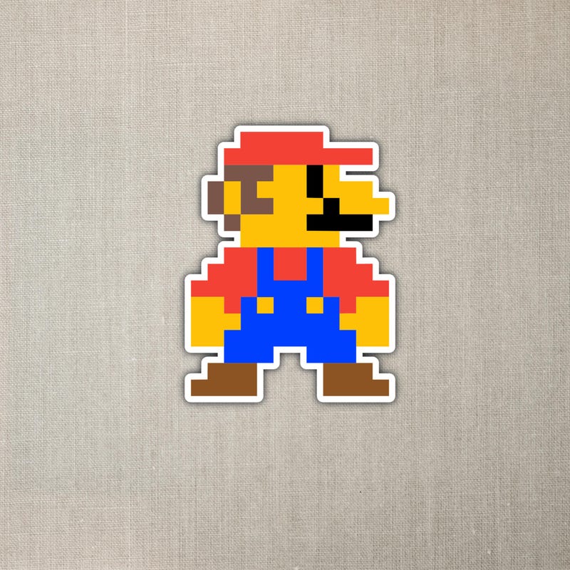 8 Bit Mario - Etsy
