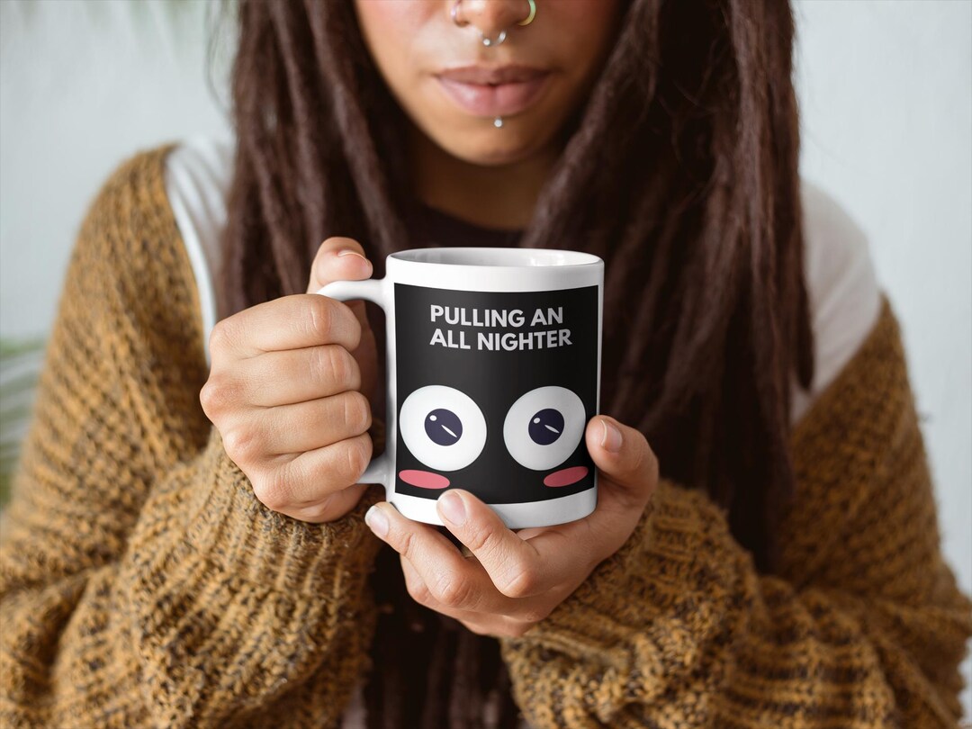 College Life, Pulling an All Nighter, Funny Coffee Cup, Student Gift ...