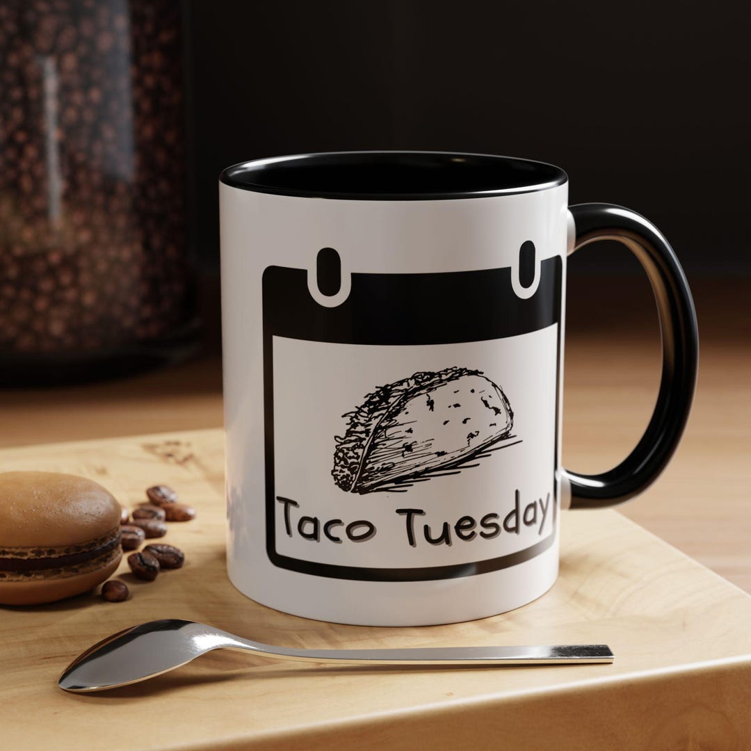 Taco Tuesday Coffee Mug, Fun Ceramic Cup for Taco Lovers, Personalized ...
