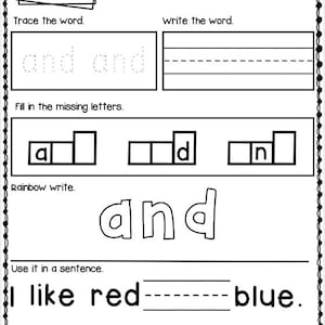 UFLI Aligned Heart Word Worksheet Bundle - Etsy