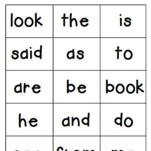 UFLI Heart Word BINGO - Etsy