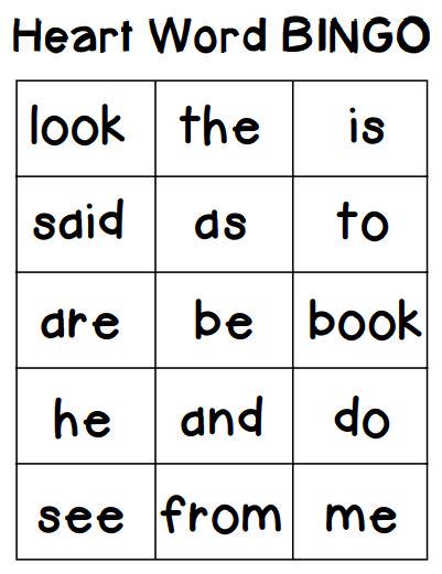 UFLI Heart Word BINGO - Etsy