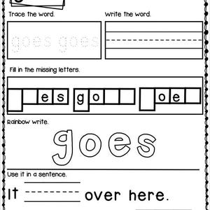 UFLI Aligned Heart Word Worksheet Bundle - Etsy