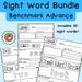Sight Word Worksheet Bundle - Benchmark Advance Aligned - Etsy