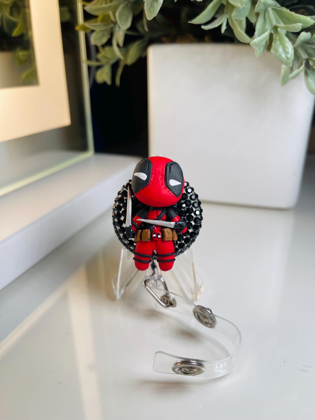 Deadpool Badge Reel, Badge Reel, ID Holder - Etsy