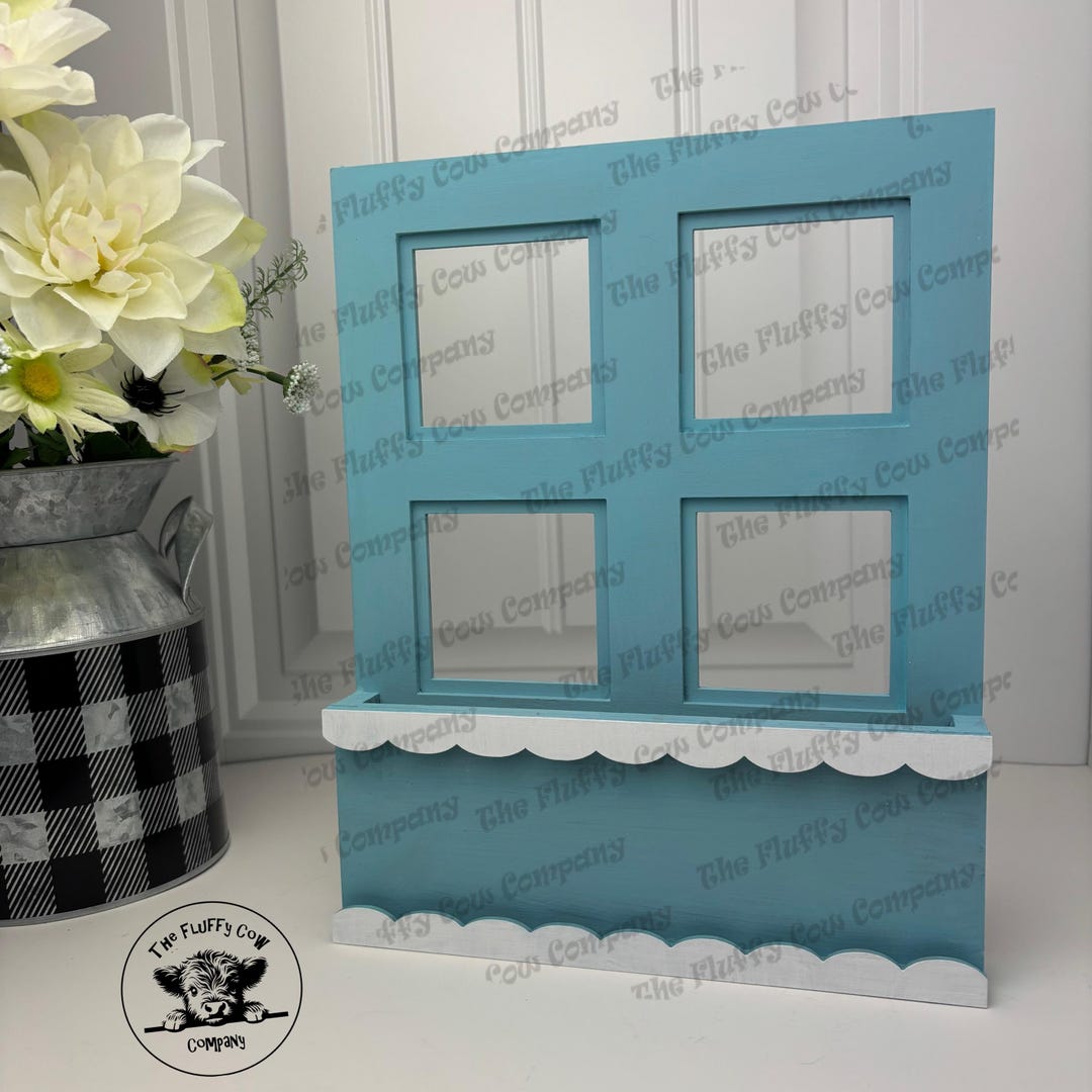 Window Box Frame Shelf Sitter With Welcome Spring Birdhouse Insert - Etsy