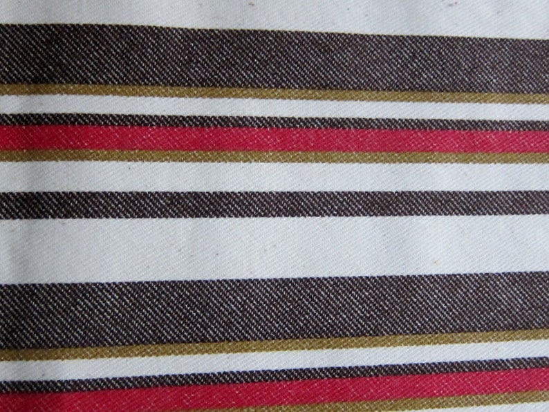 Tissu des années 70 toile vintage rayures tic-tac coton | Etsy