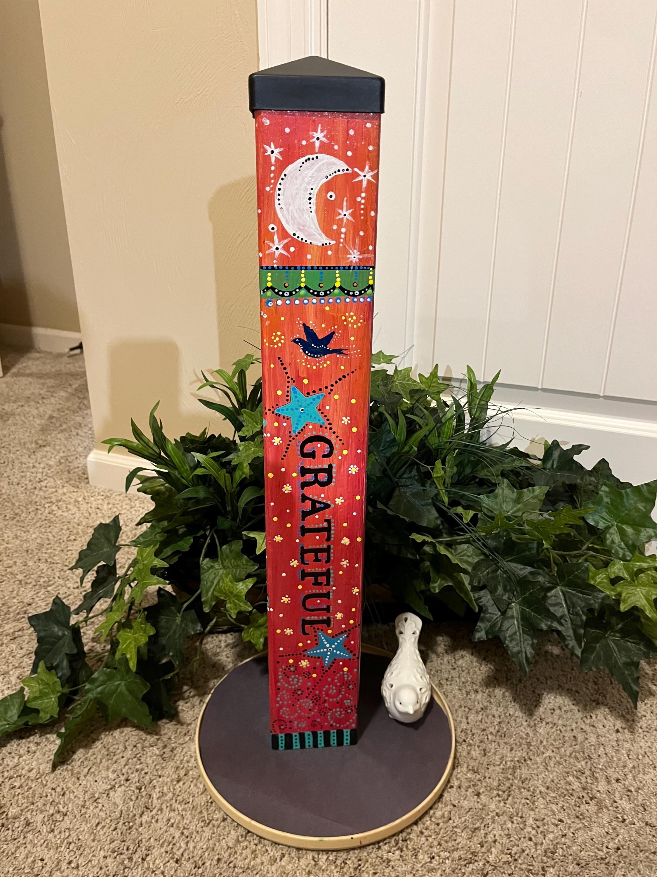 Hand Painted Garden Post - Etsy