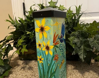 Hand Painted Garden Post - Etsy