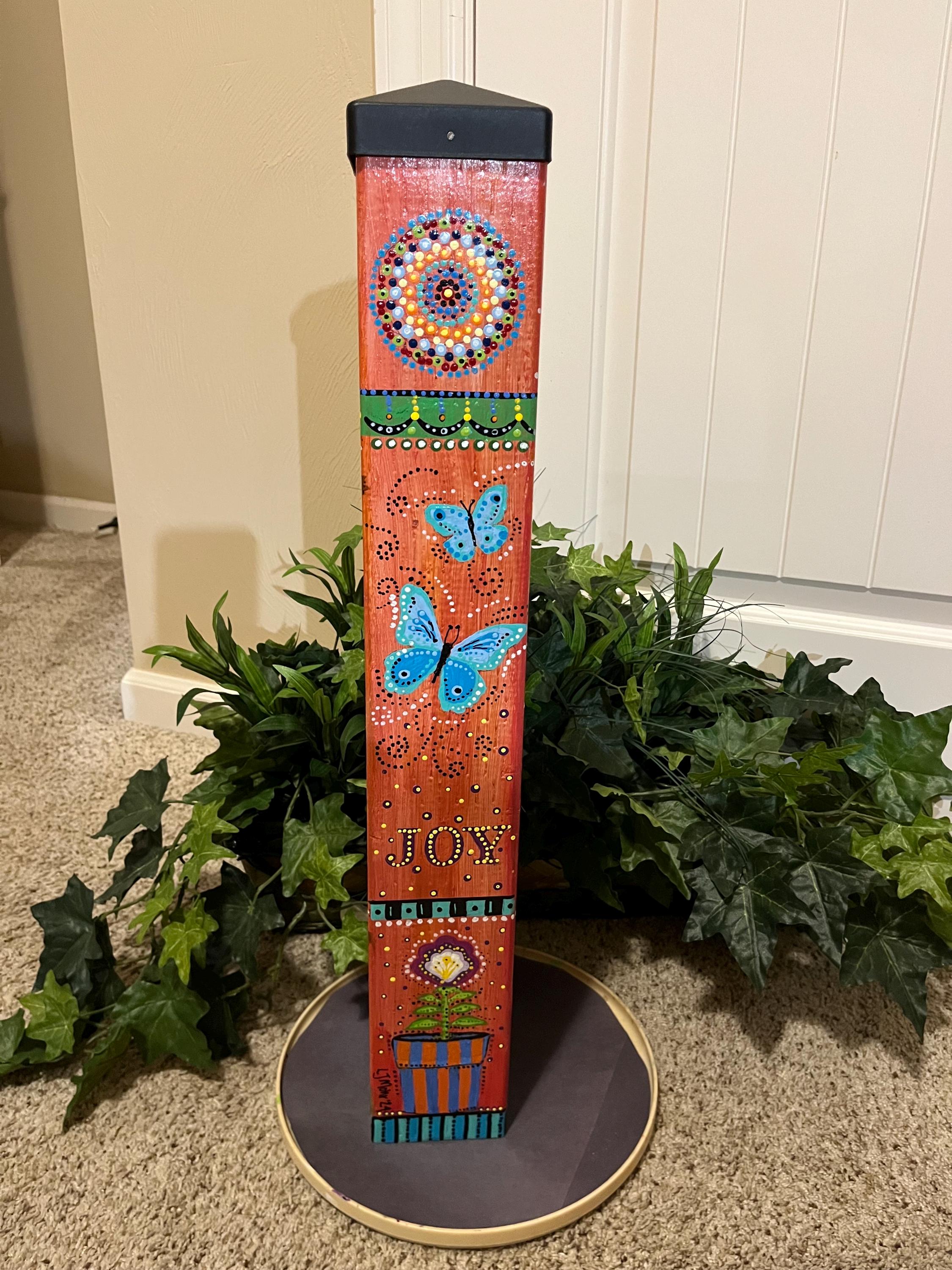 Hand Painted Garden Post - Etsy
