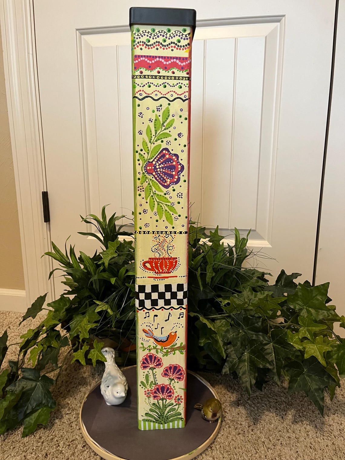 Hand Painted Garden Post - Etsy