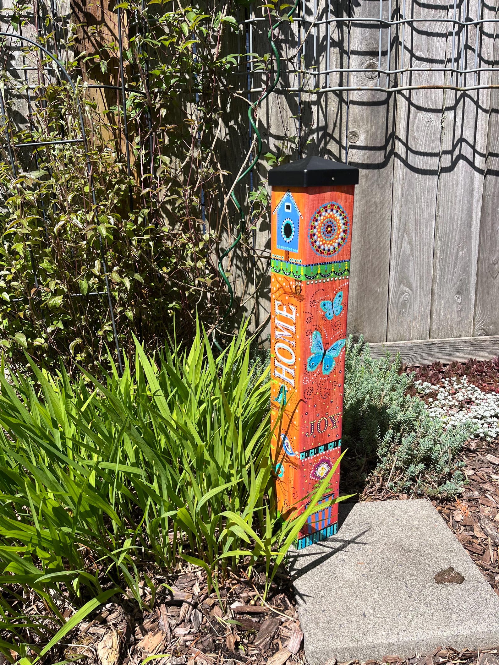 Hand Painted Garden Post - Etsy