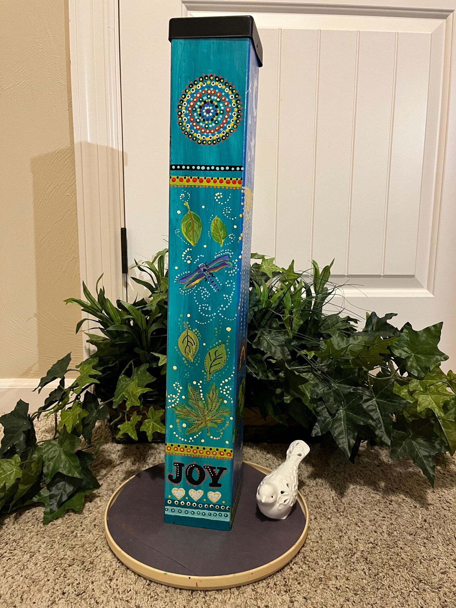 Hand Painted Garden Post - Etsy
