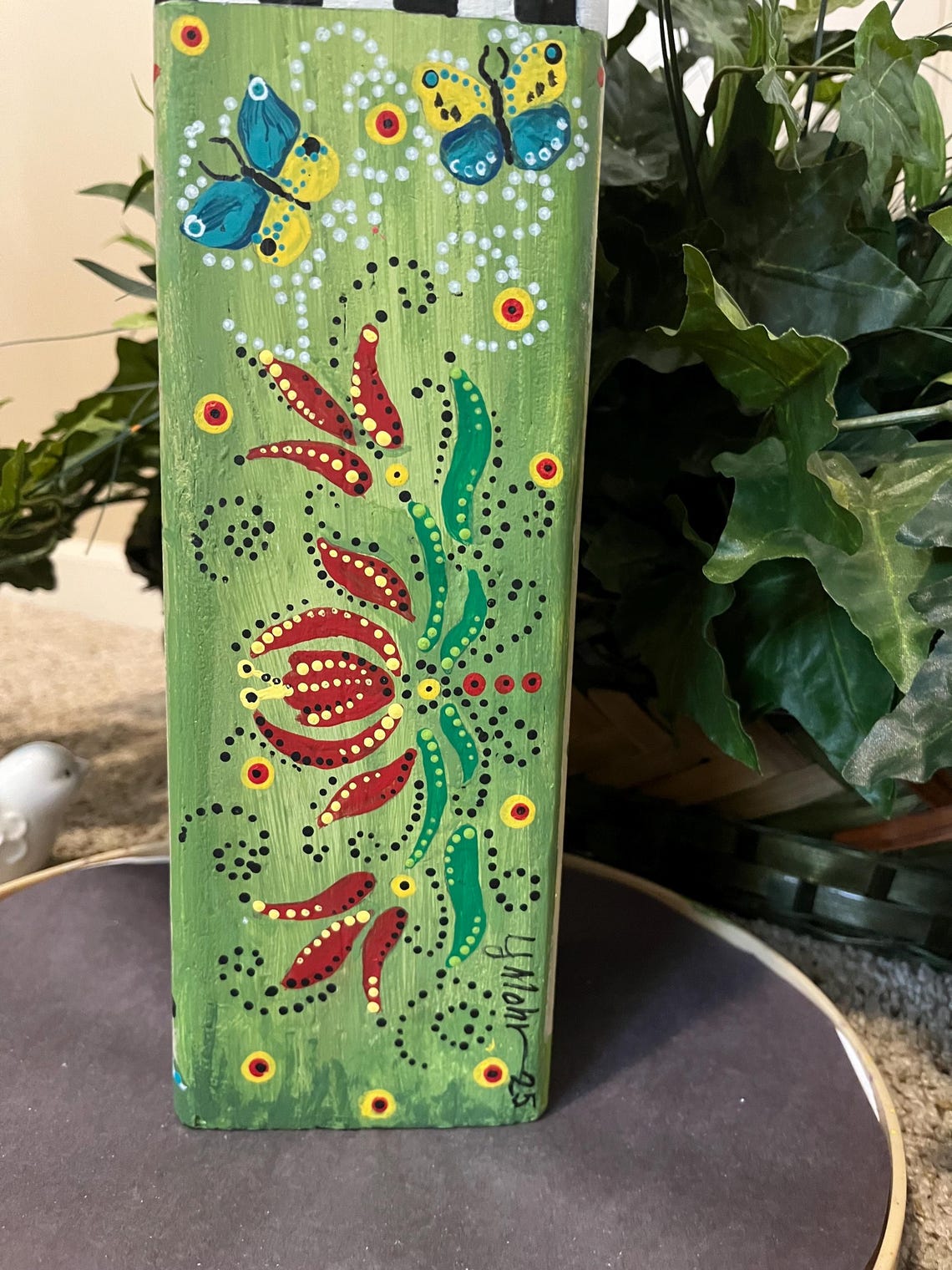 Hand Painted Garden Post - Etsy
