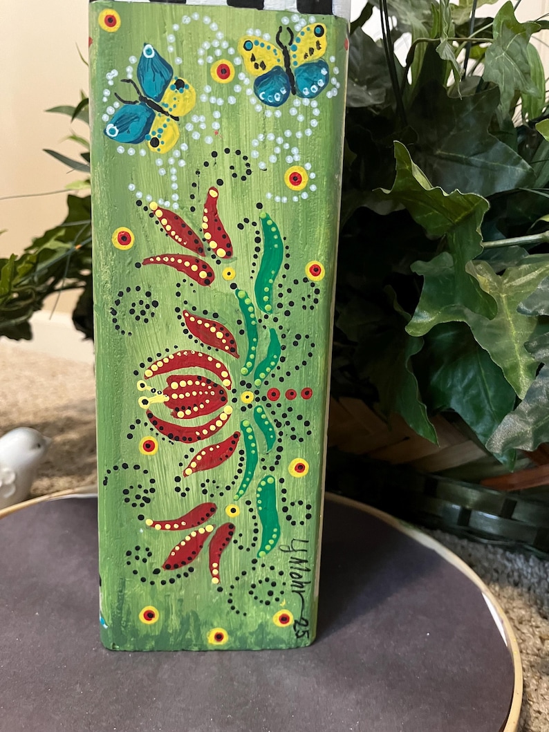 Hand Painted Garden Post - Etsy