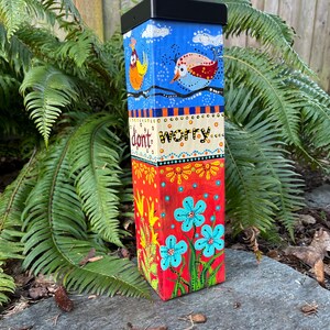 Hand Painted Garden Post - Etsy