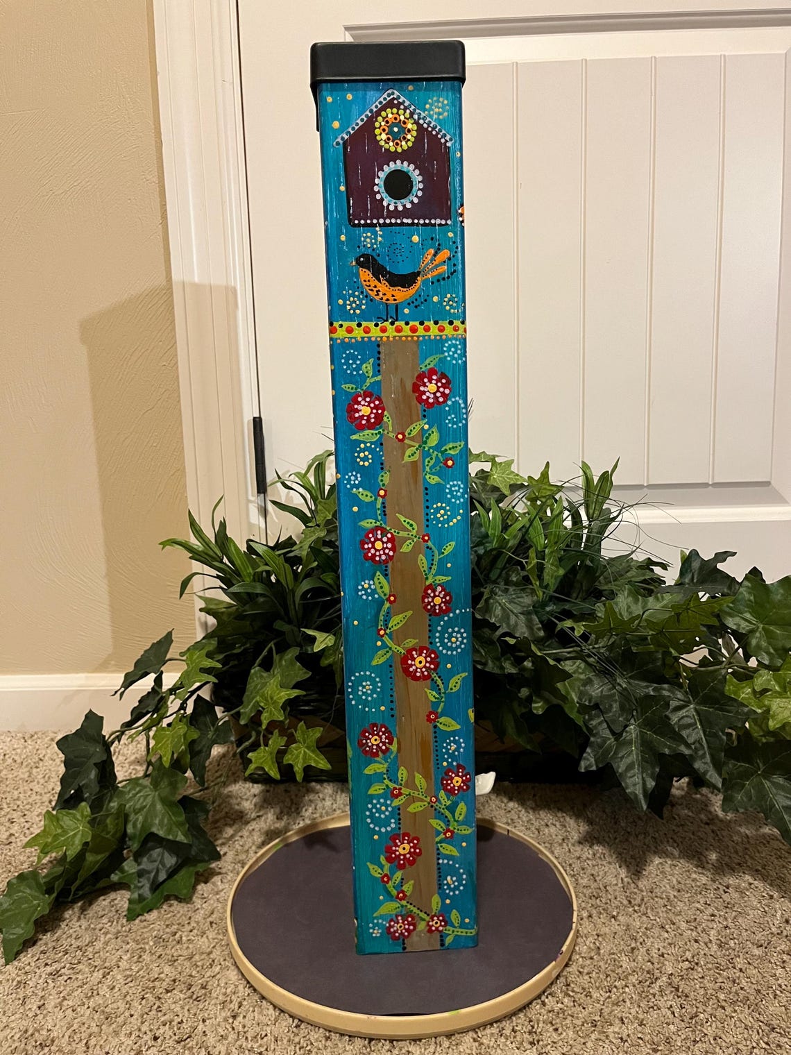 Hand Painted Garden Post - Etsy