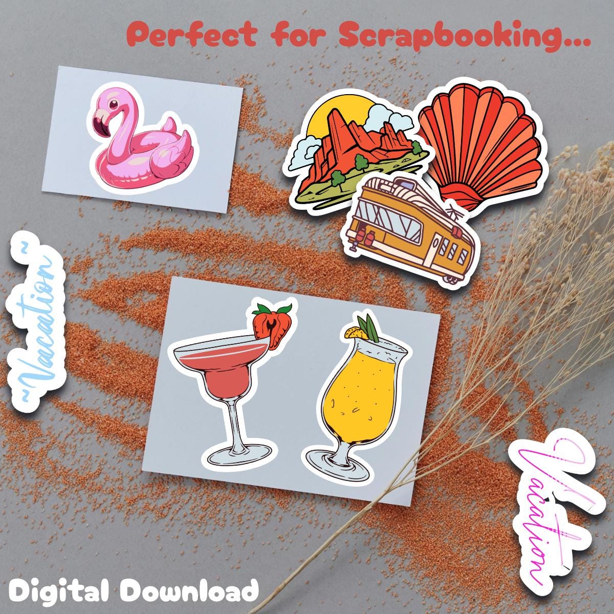 25 Deserts Stickers PNG Scrapbook Collection, Mountaineers Sticker ...