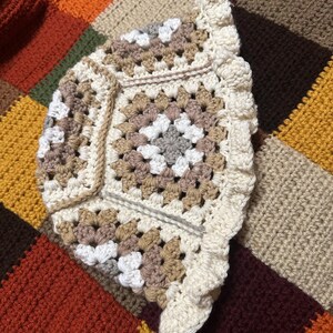 Granny Square Ruffle Hat - Etsy