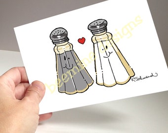 Card Salt and Pepper - Etsy