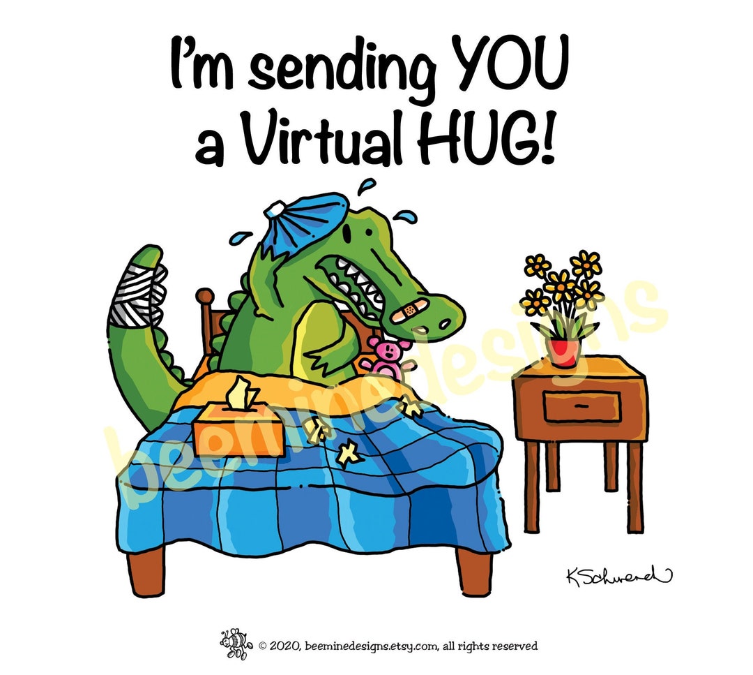 Social Distancing Virtual Card: Sick Alligator, Send by Text or Email ...
