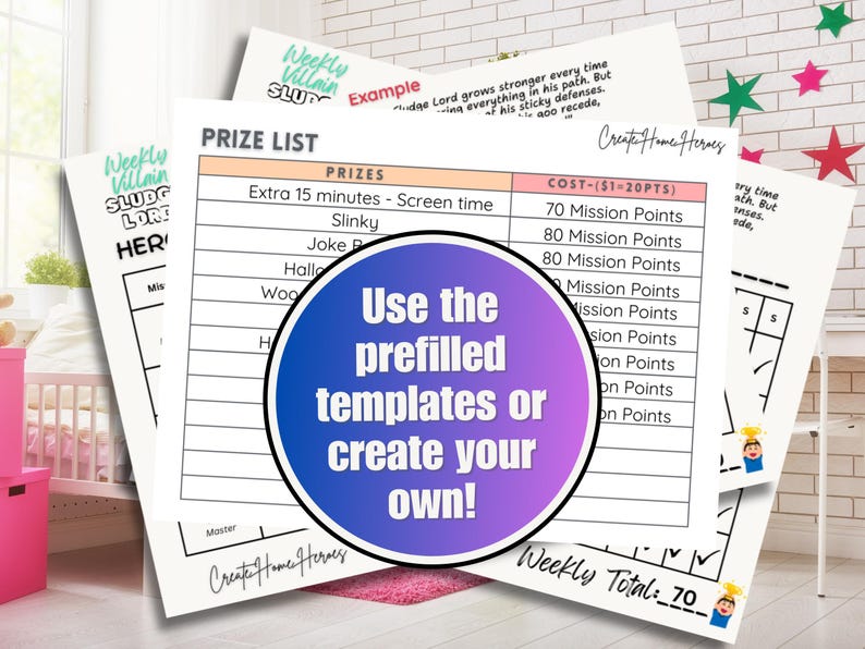 Digital Chore Chart for Kids | Printable Responsibility Chart | Fun ...