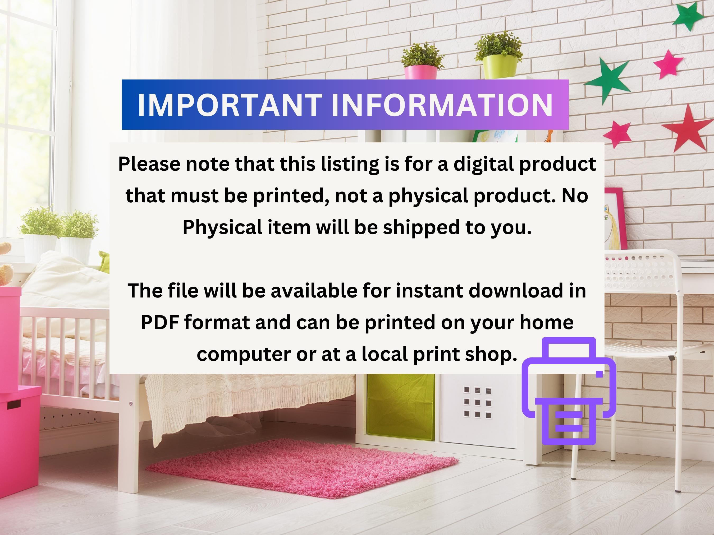 Digital Chore Chart for Kids | Printable Responsibility Chart | Fun ...