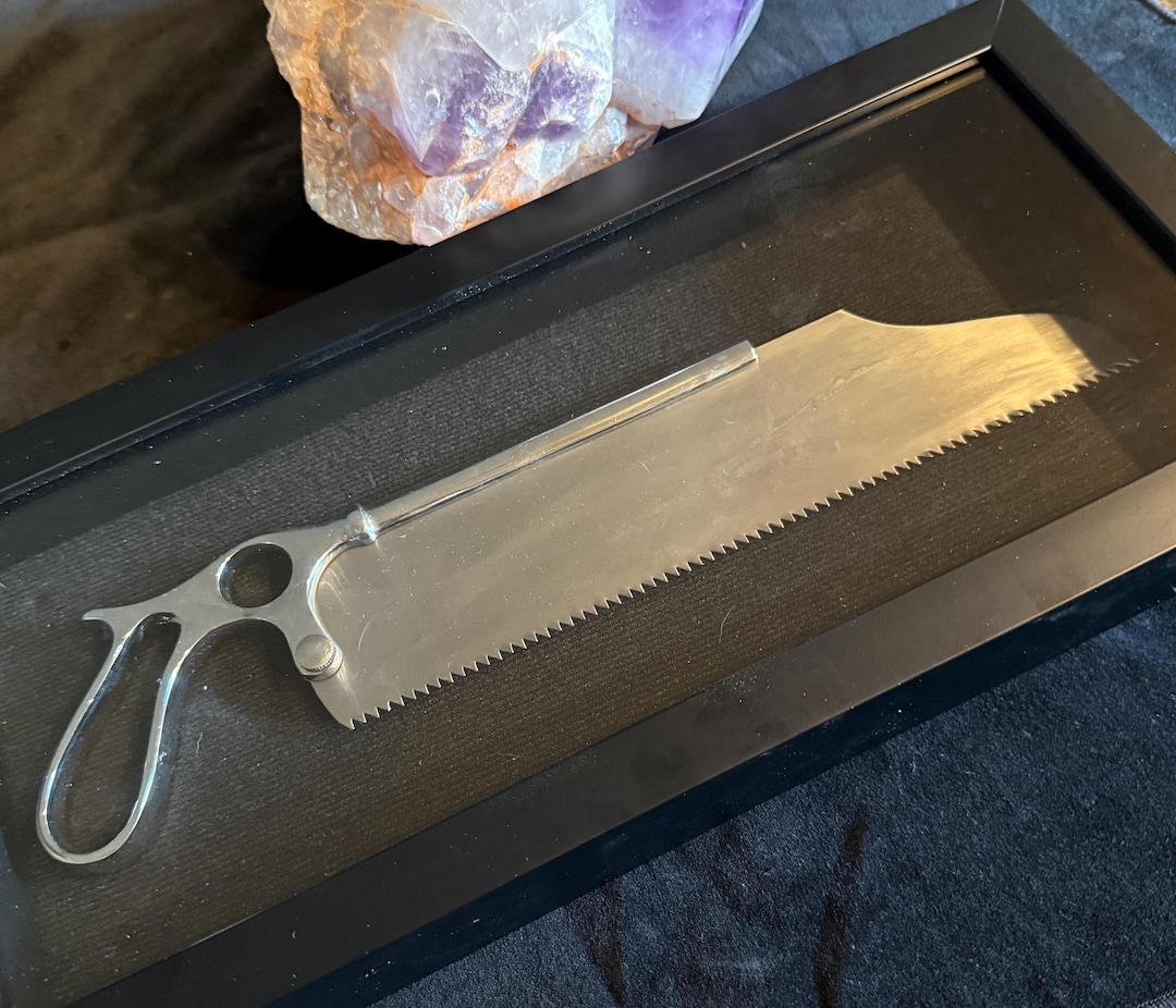 Large Surgical Bone Saw Real - Angled Authentic Autopsy Dark Art - Etsy