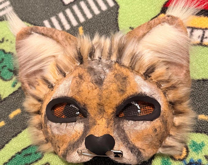 Handmade Cheetah Mask - Etsy