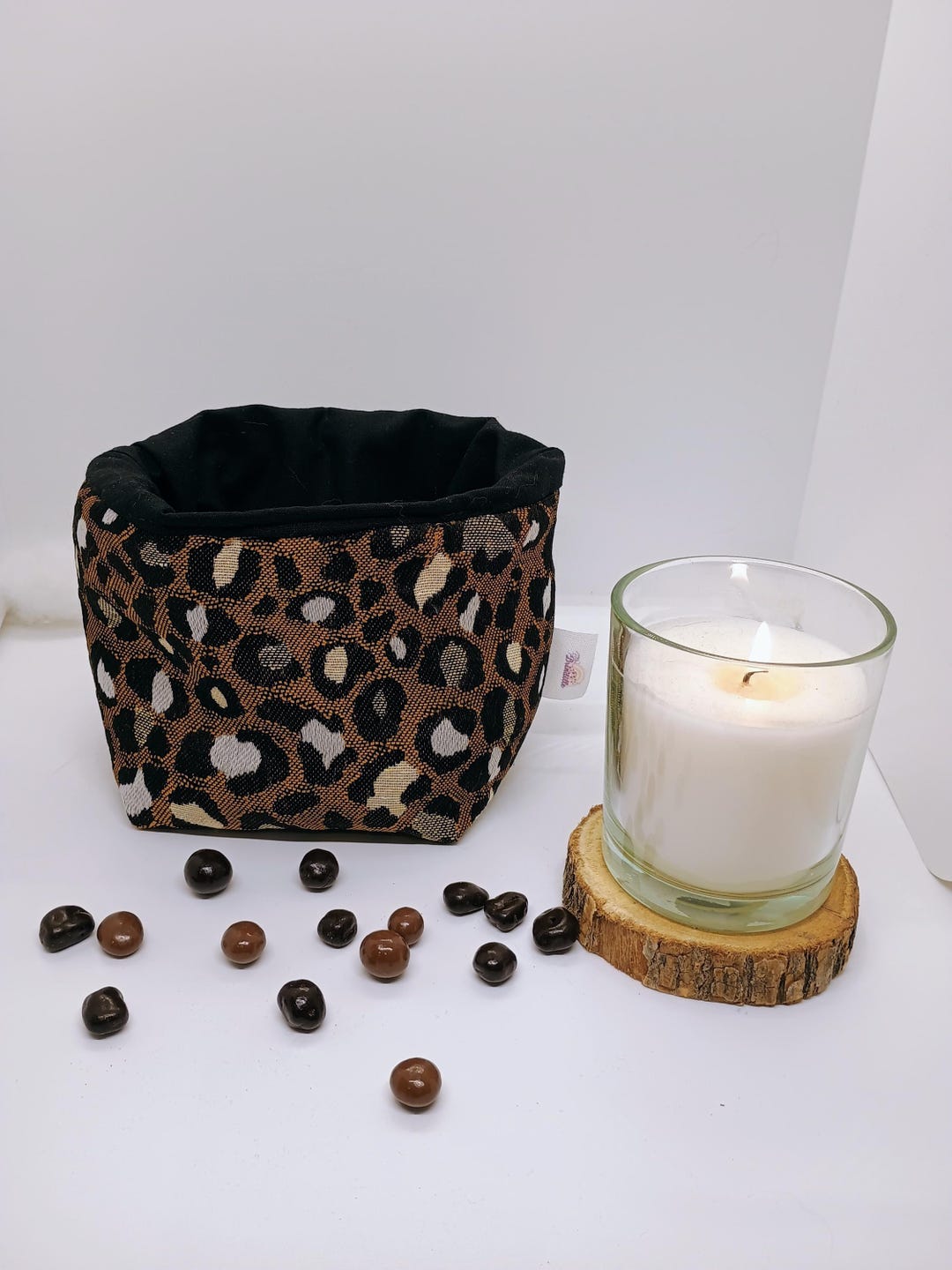 Customizable Brown or White Leopard Basket - Etsy