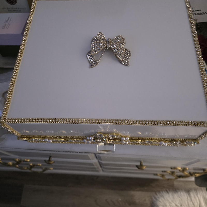 Rhinestone Jewelry Box - Etsy